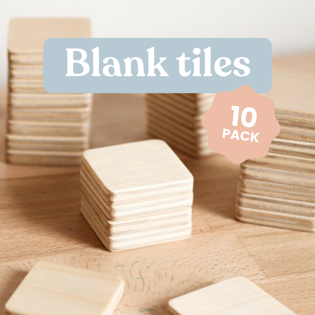 Blank timber tiles – Second Scout