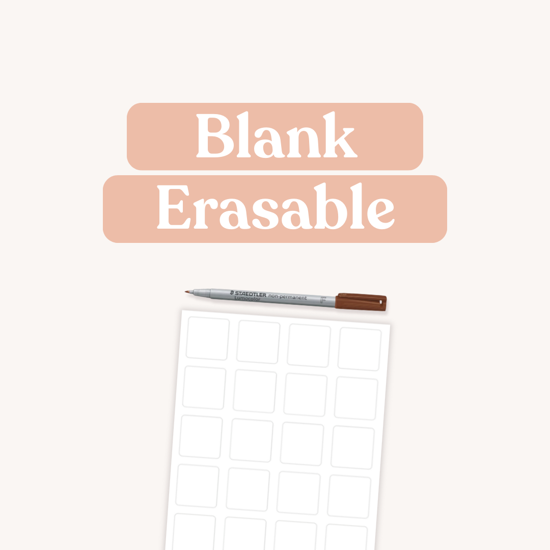 Tile Labels - Blank Erasable – Second Scout