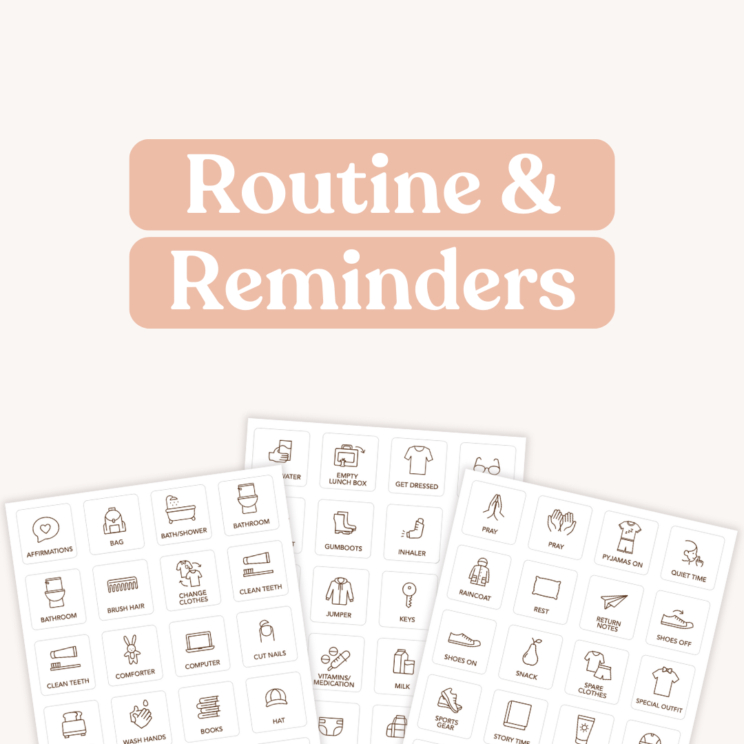 Tile Labels - Routine & Reminders Pack – Second Scout