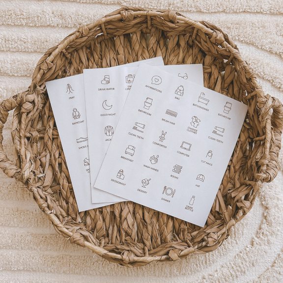 Tile Labels - Routine & Reminders Pack – Second Scout