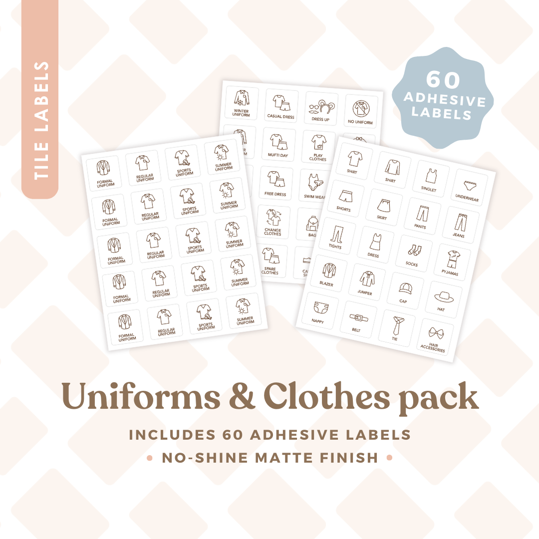 Tile Labels - Uniforms & Clothes Pack – Second Scout